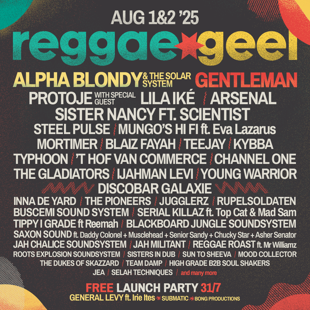 Volledige Line-Up: check affiche 2025 - Nieuws - Reggae Geel